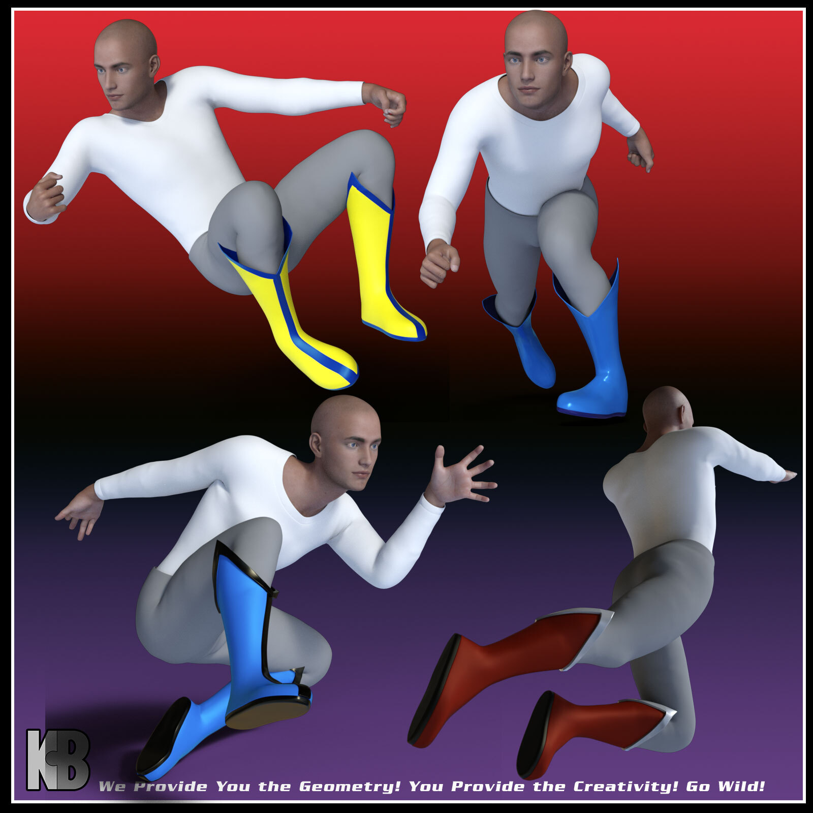 Footwear 001 MMKBG8M | Daz 3D