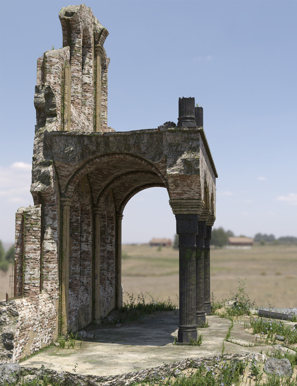 Forgotten Ruins Vignette | Daz 3D