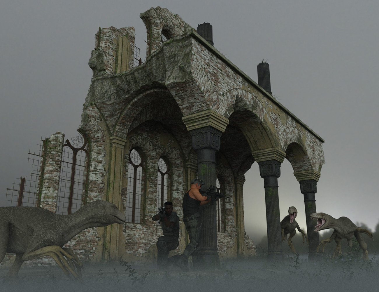 Forgotten Ruins Vignette | Daz 3D