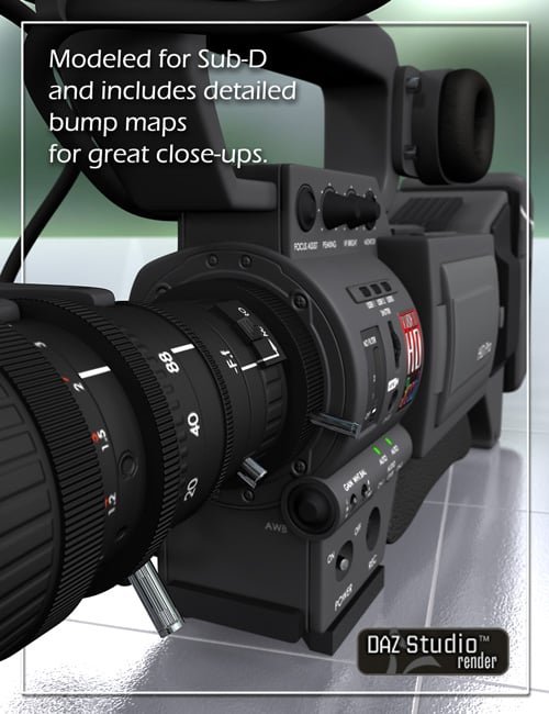 Professional Video Camera | Daz 3D
