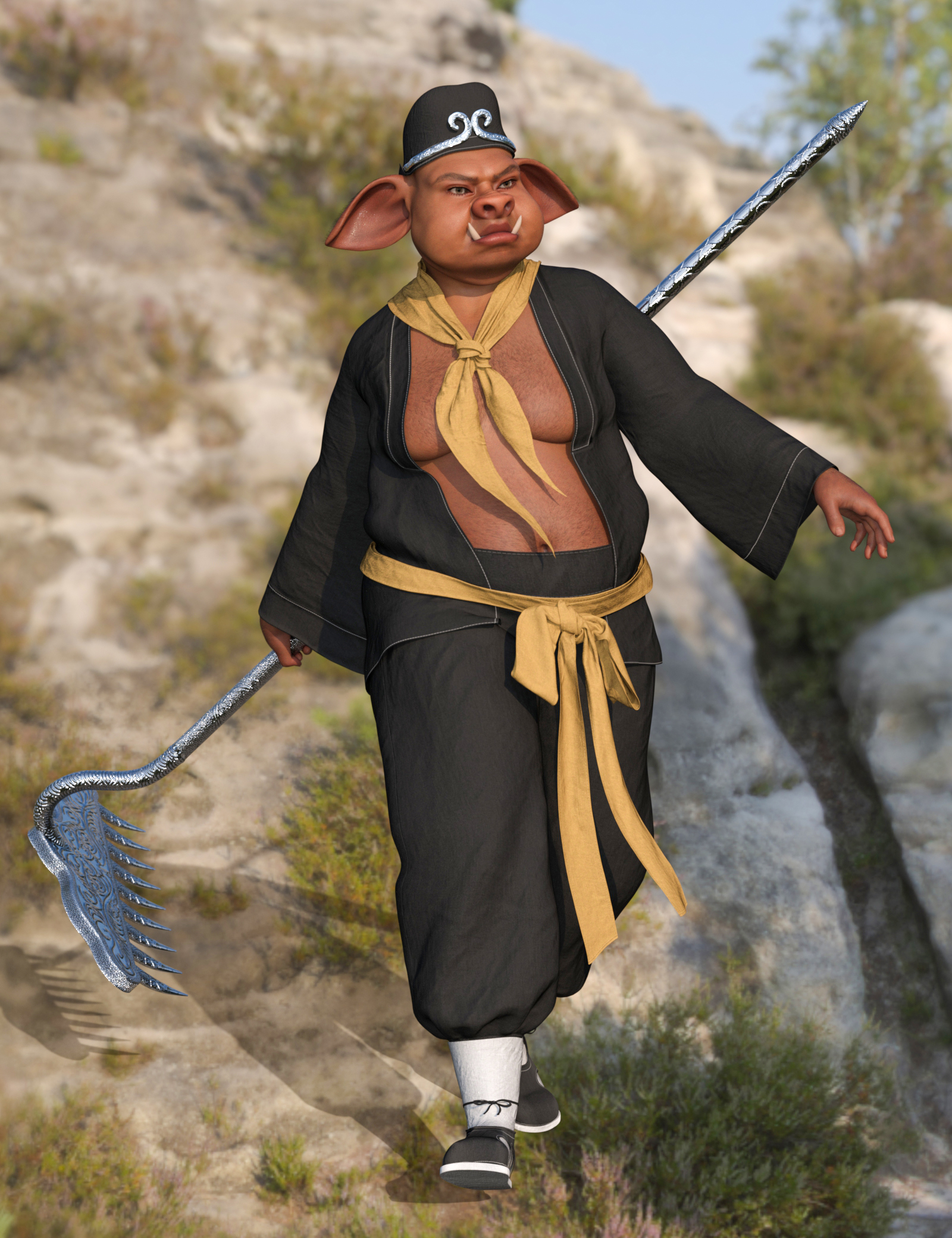 MK Pigsy Poses and Expressions Set for Genesis 9 | Daz 3D