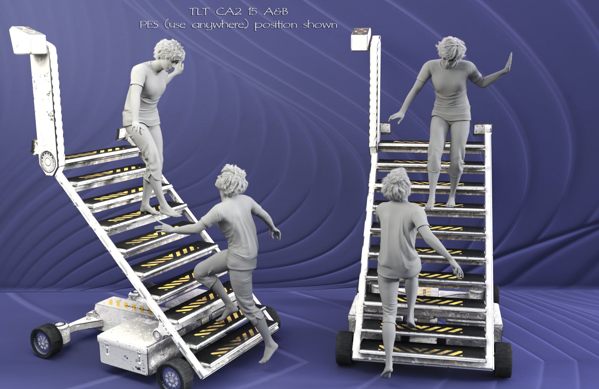 FF's TLT Cab 2 Cameras with Poses for Genesis 9 | Daz 3D