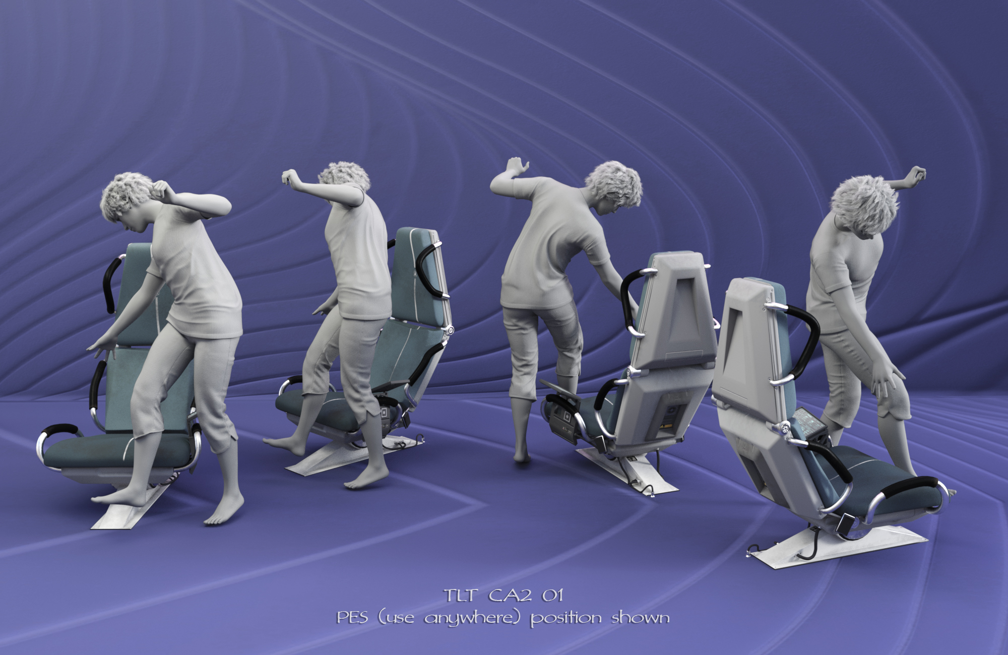 FF's TLT Cab 2 Cameras with Poses for Genesis 9 | Daz 3D