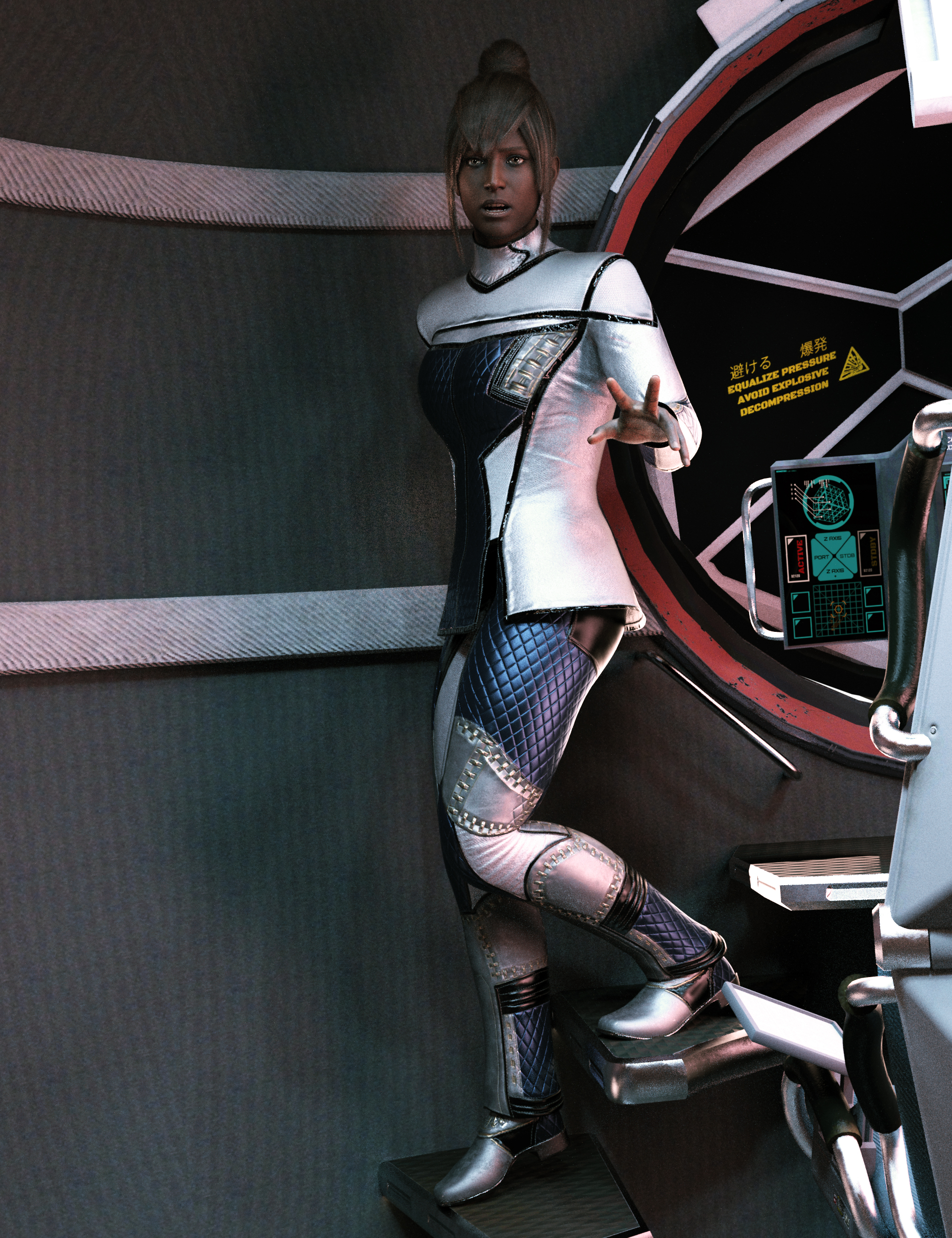 FF's TLT Cab 2 Cameras with Poses for Genesis 9 | Daz 3D