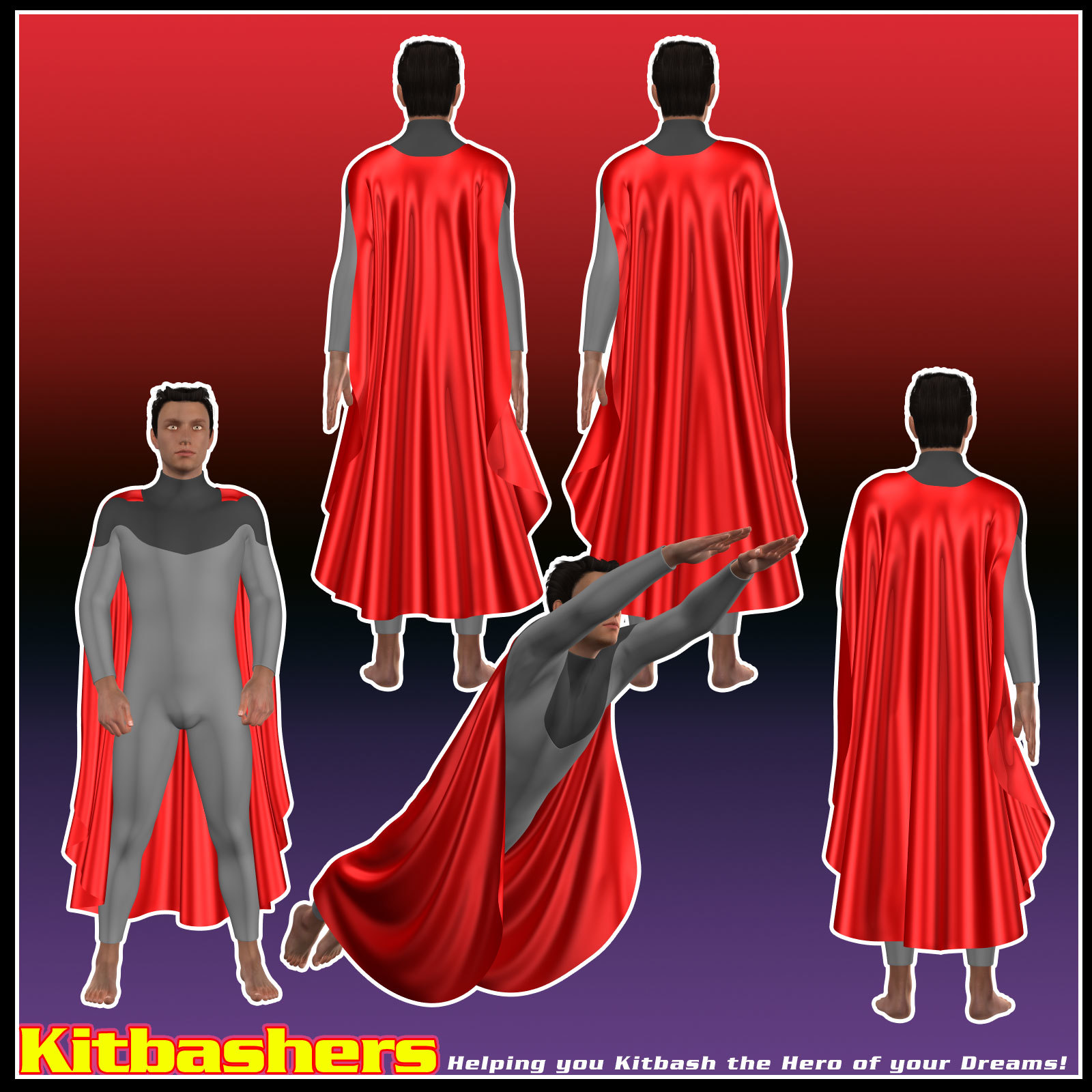 Cape 002A MMKBG3M dForce | Daz 3D