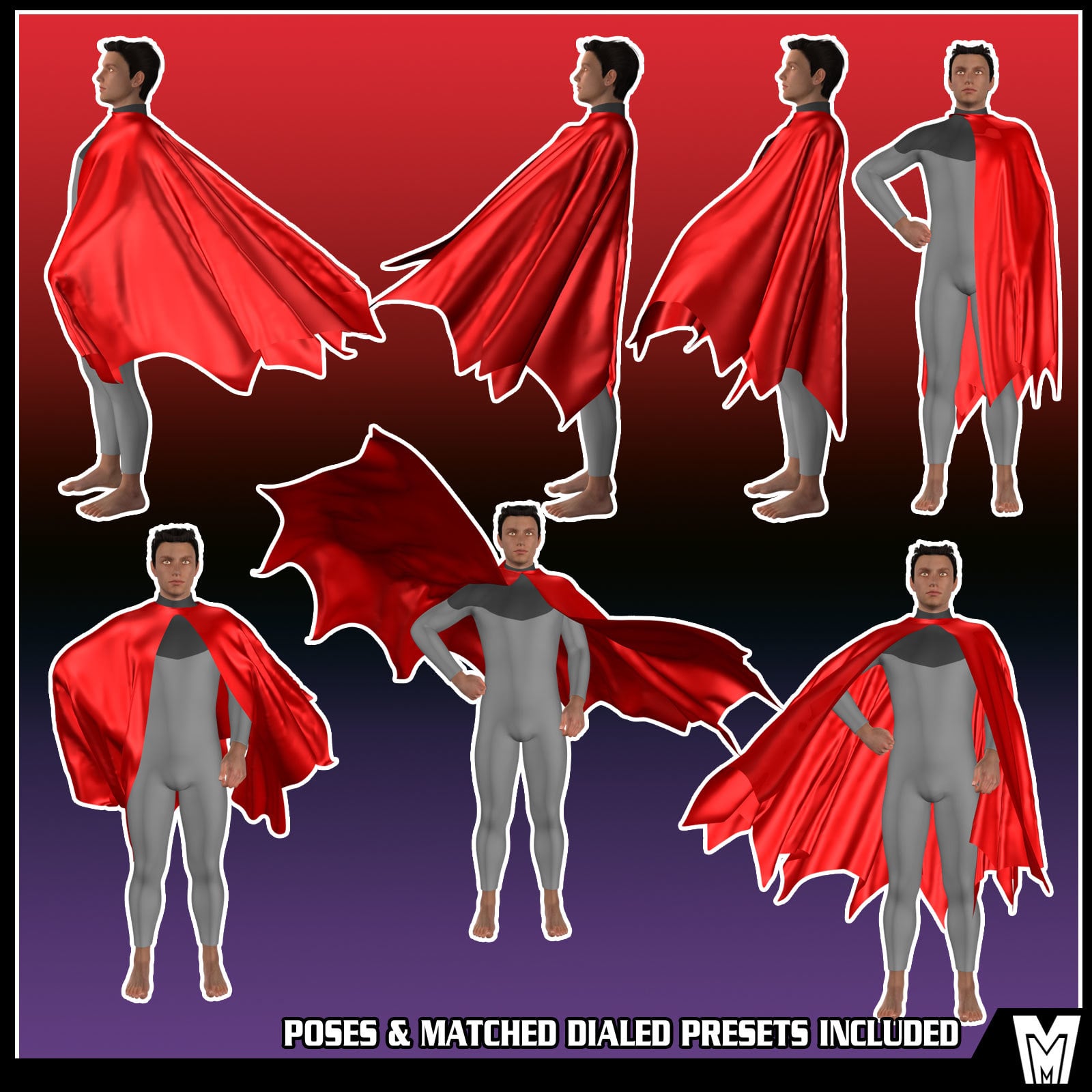 Cape 004 MMKBG3M dForce | Daz 3D