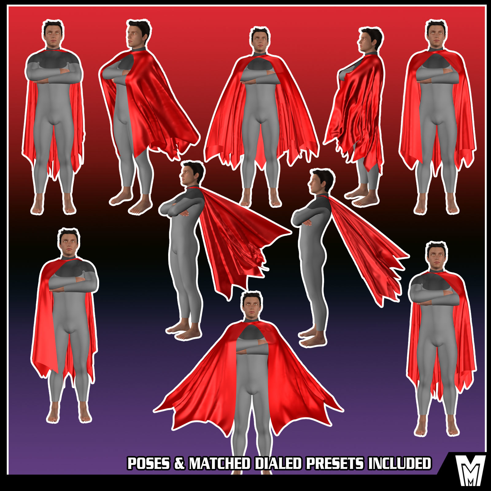 Cape 004 MMKBG3M dForce | Daz 3D