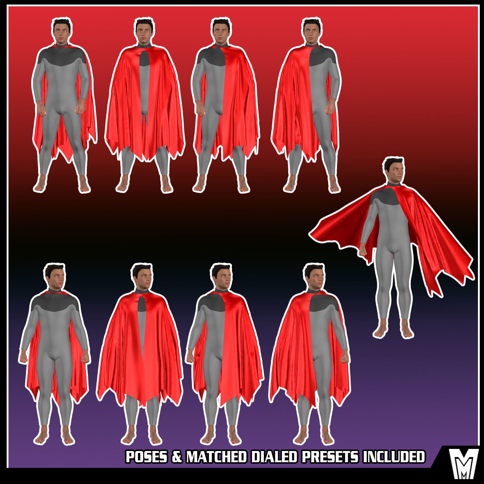 Cape 004 MMKBG3M dForce | Daz 3D