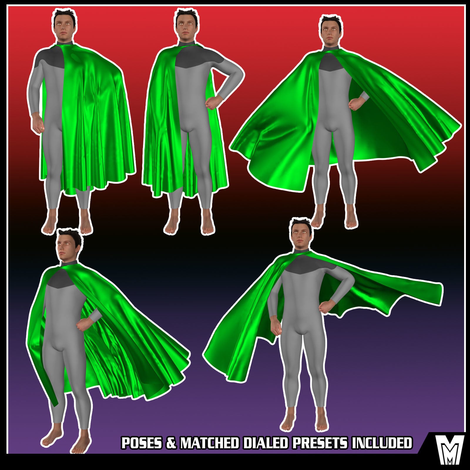 Cape 005 MMKBG3M dForce | Daz 3D