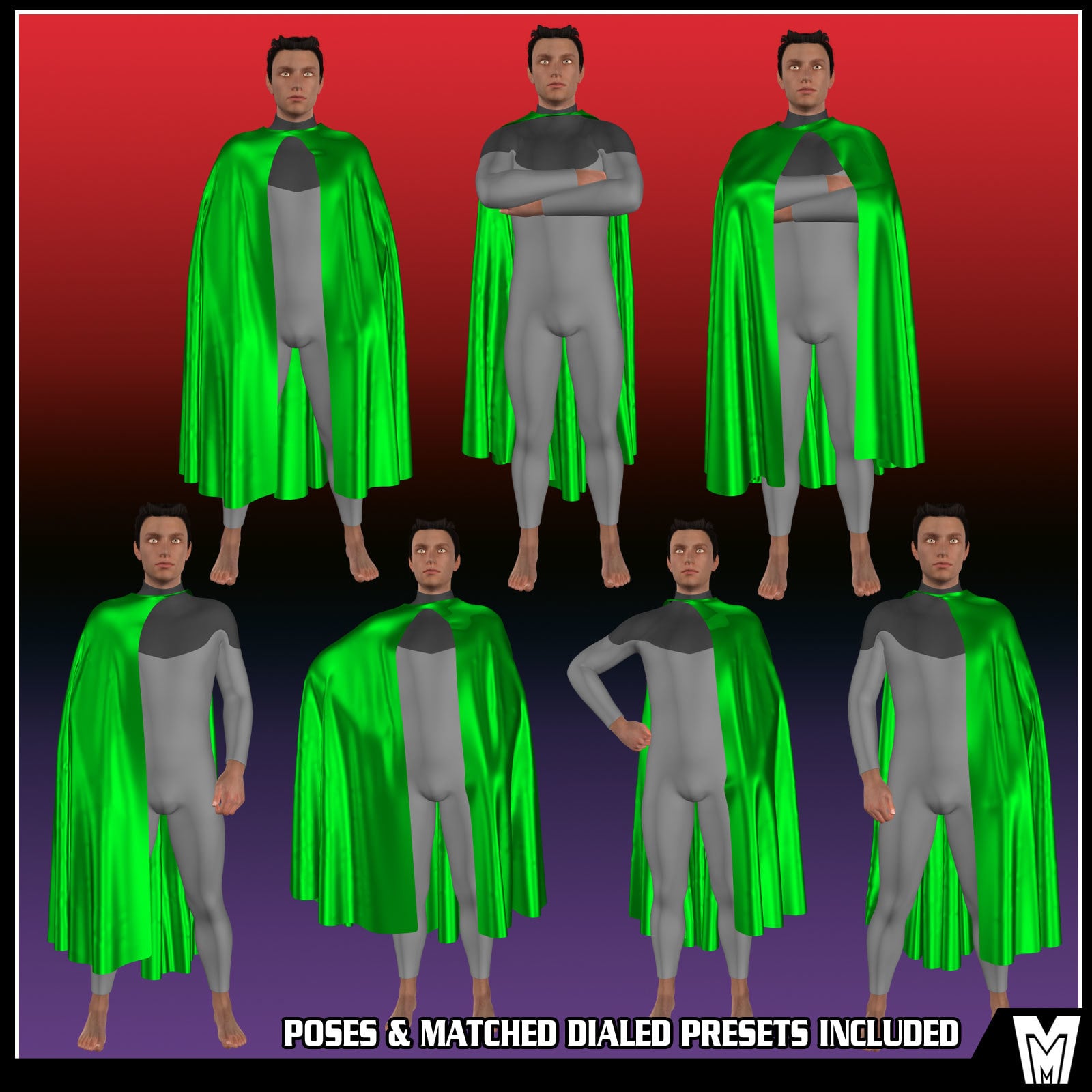 Cape 005 MMKBG3M dForce | Daz 3D