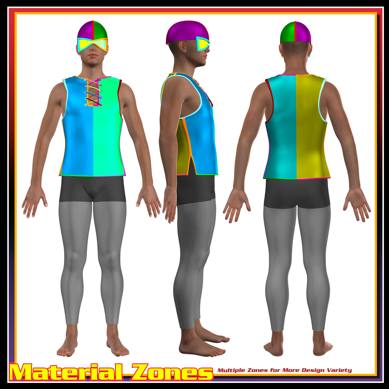 Vest 013 MMKBG3M | Daz 3D