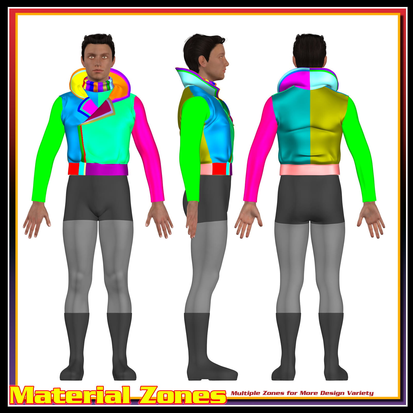Vest 019 MMKBG3M | Daz 3D