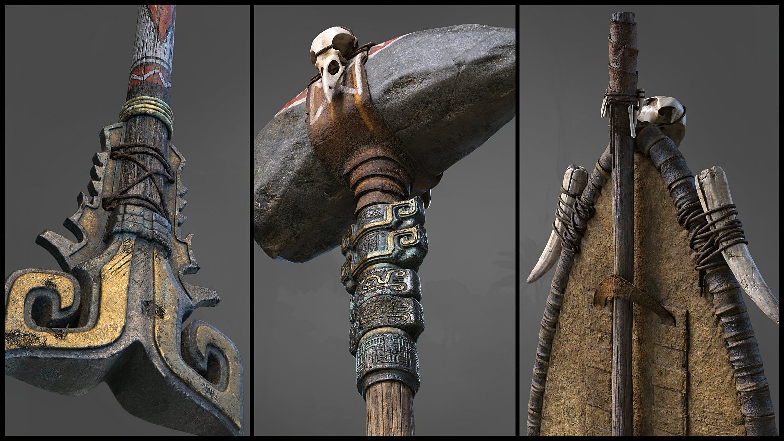 STF Tribal Weapons and Poses | Daz 3D