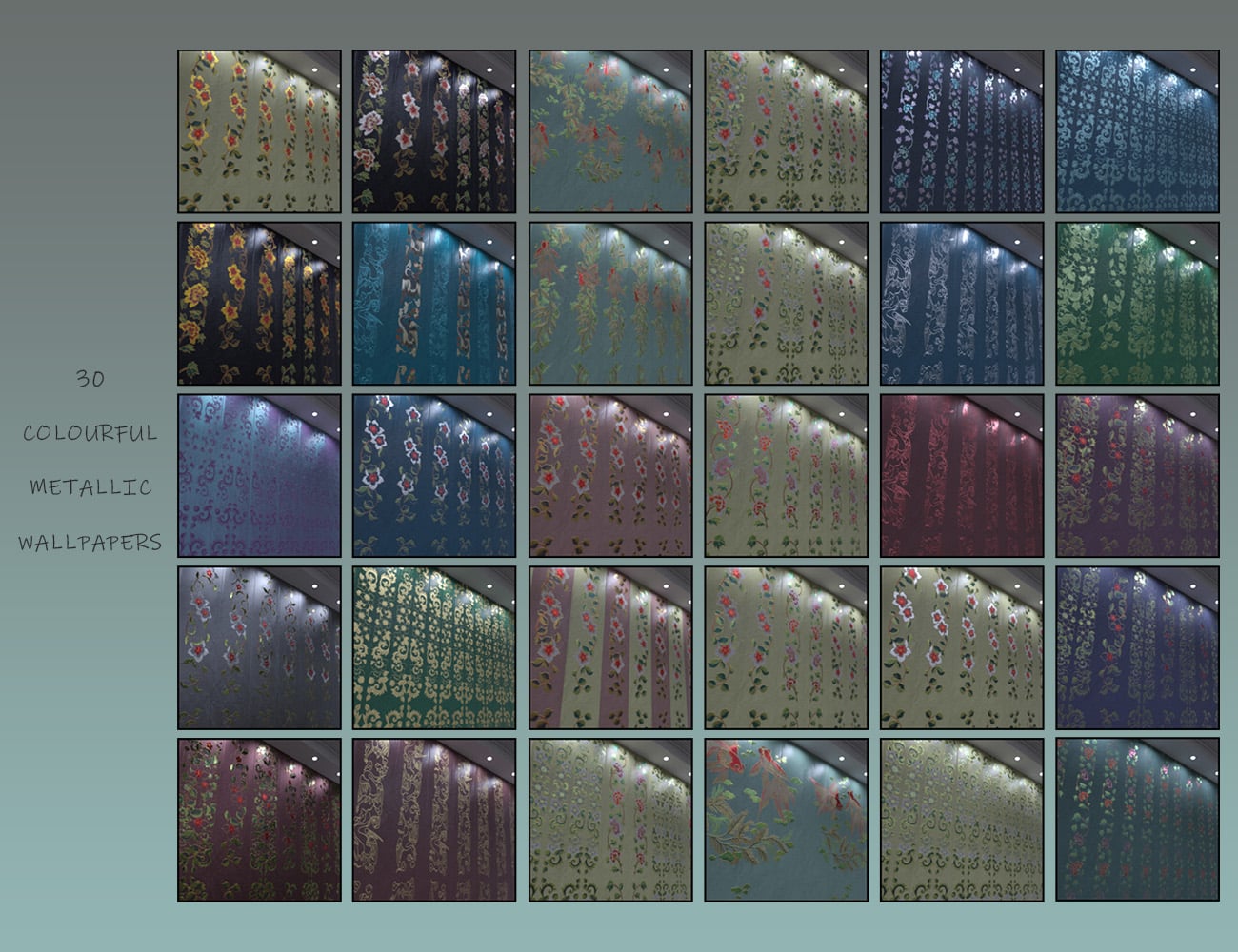 Whimsical Wallpaper Iray Shaders | Daz 3D