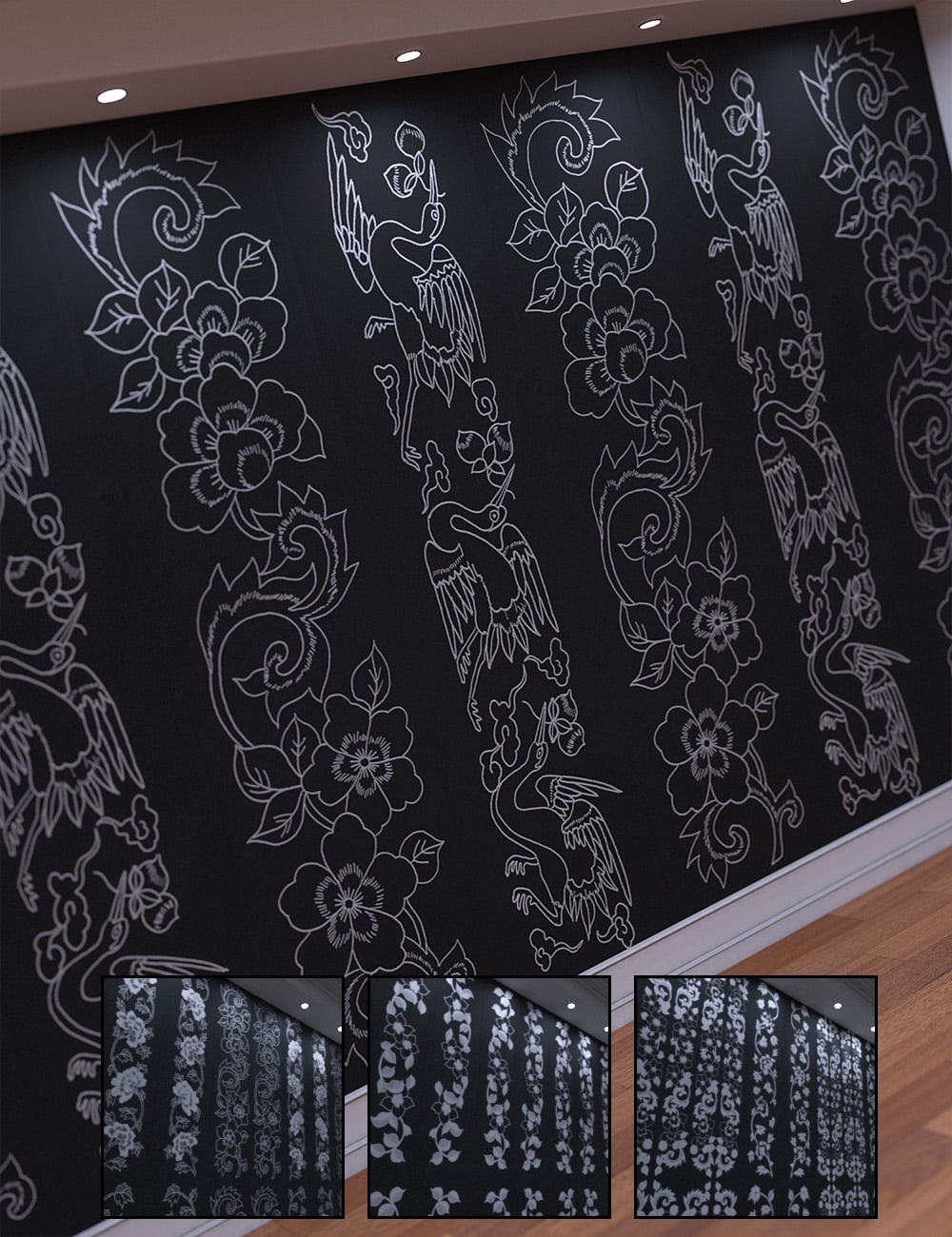 Whimsical Wallpaper Iray Shaders | Daz 3D