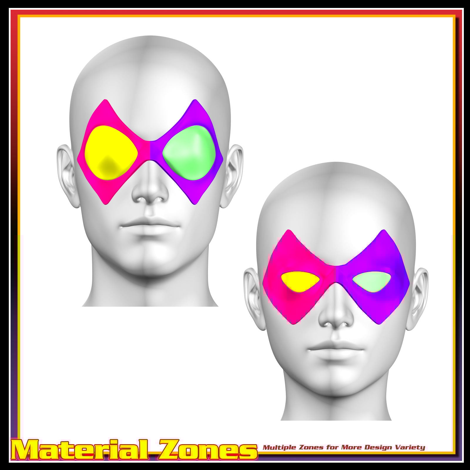 Mask 043A MMKBG3 | Daz 3D