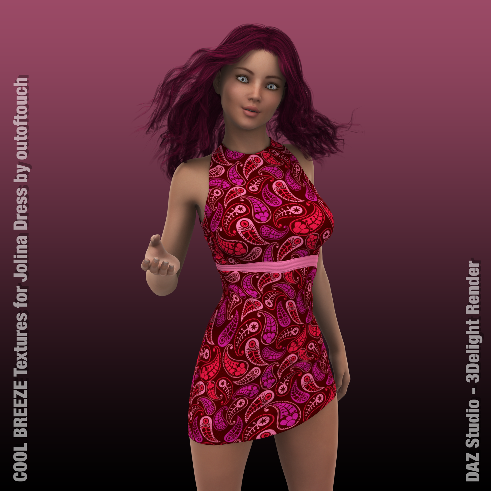 COOL BREEZE Textures for Jolina Dress | Daz 3D