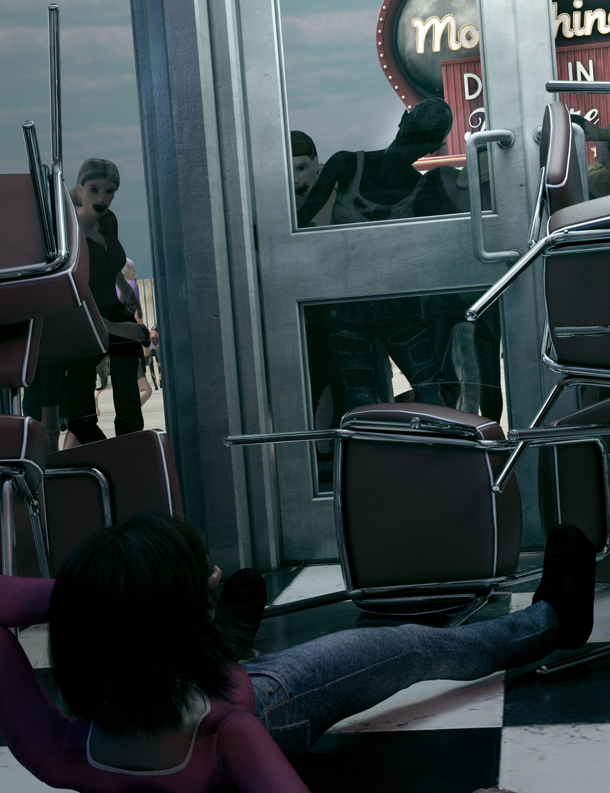 LowPoly Crowd Creator Expansion: Undead | Daz 3D