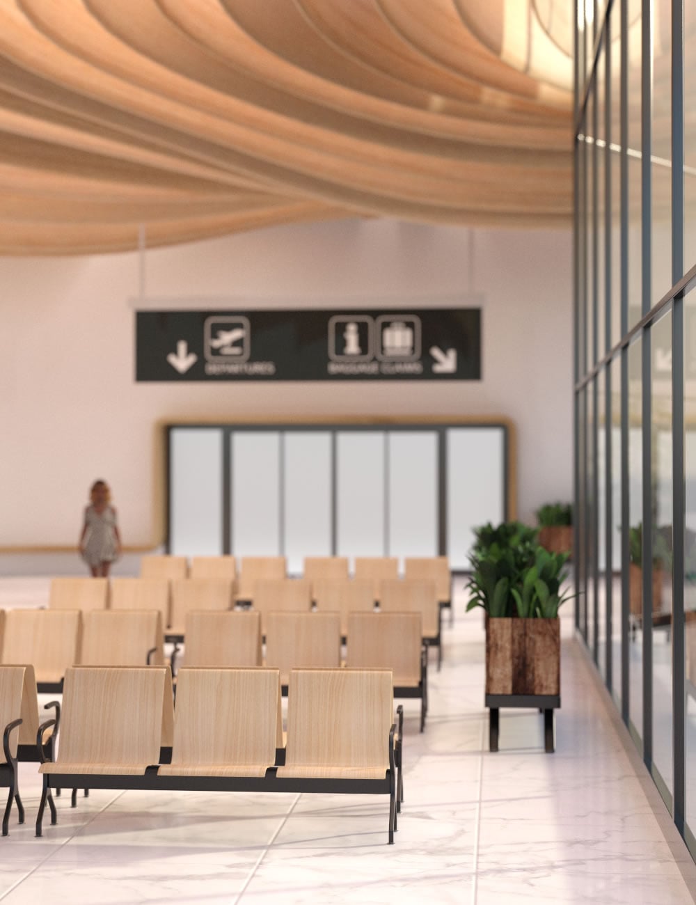 Waiting Space | Daz 3D