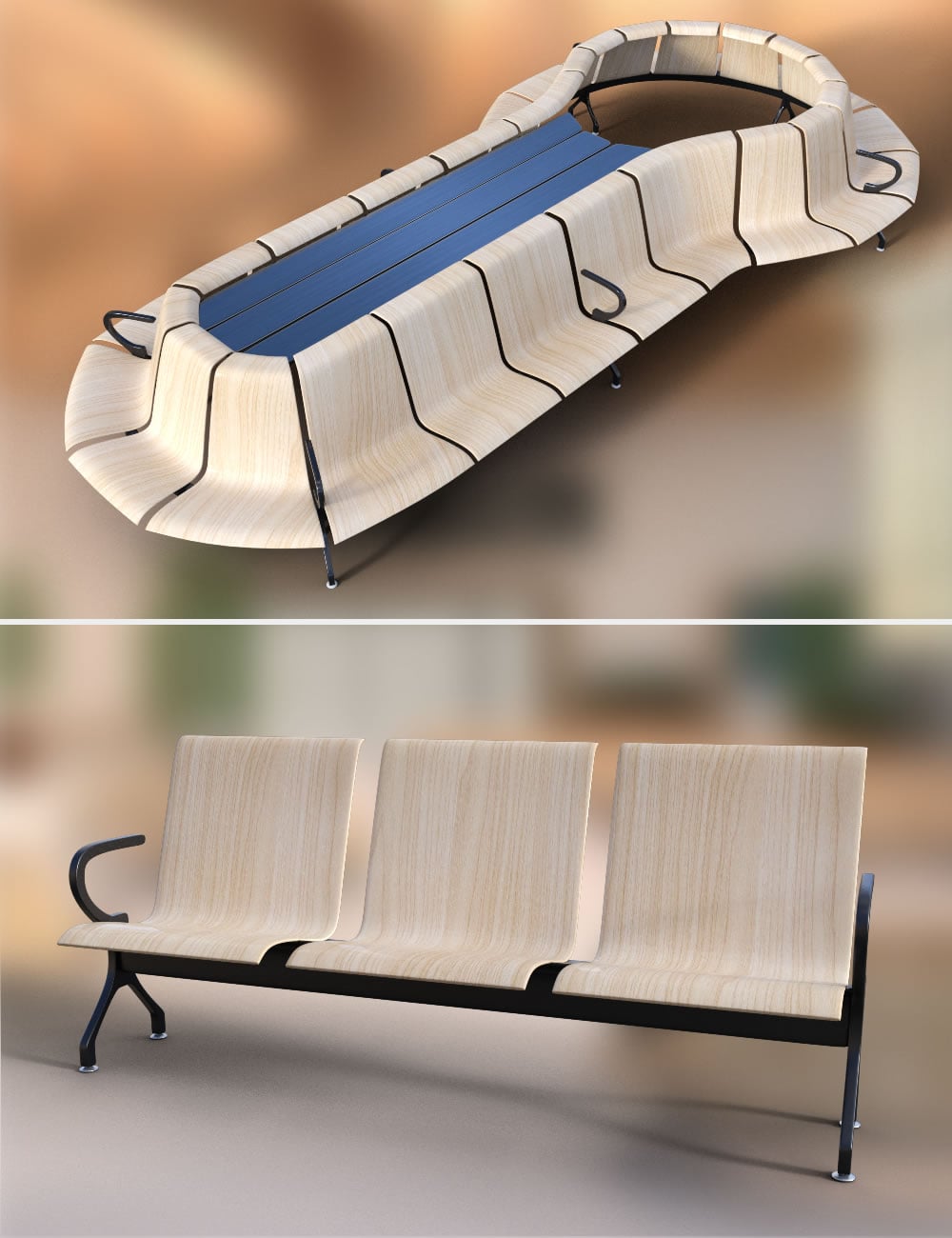 Waiting Space | Daz 3D