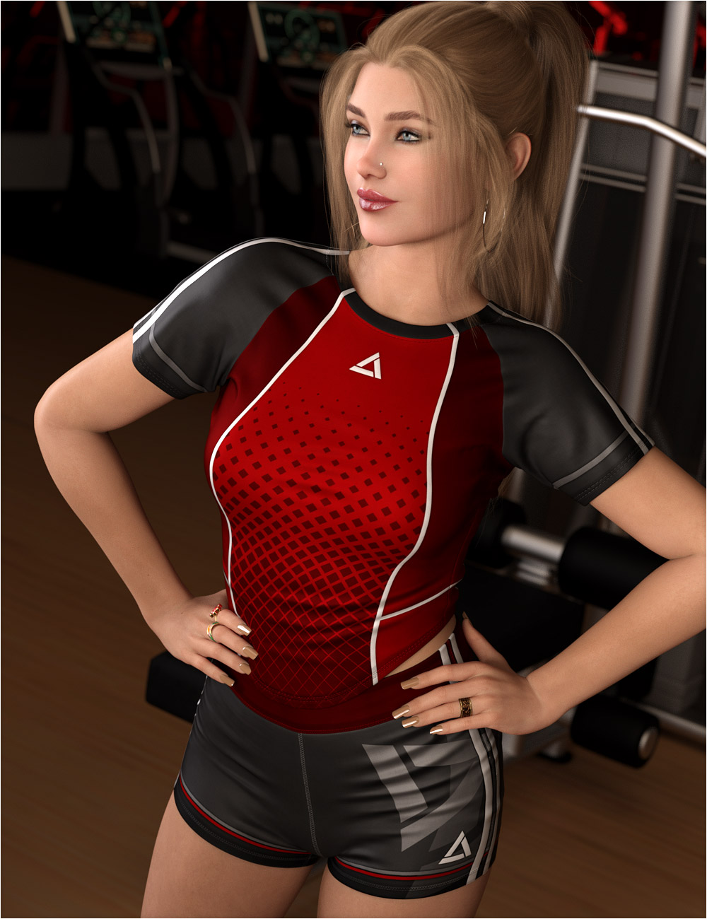 Exercising Textures for dForce SU Sports Clothes | Daz 3D