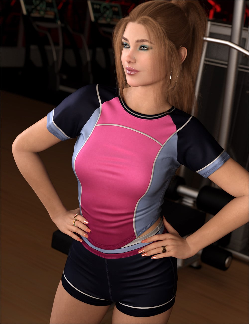Exercising Textures for dForce SU Sports Clothes | Daz 3D