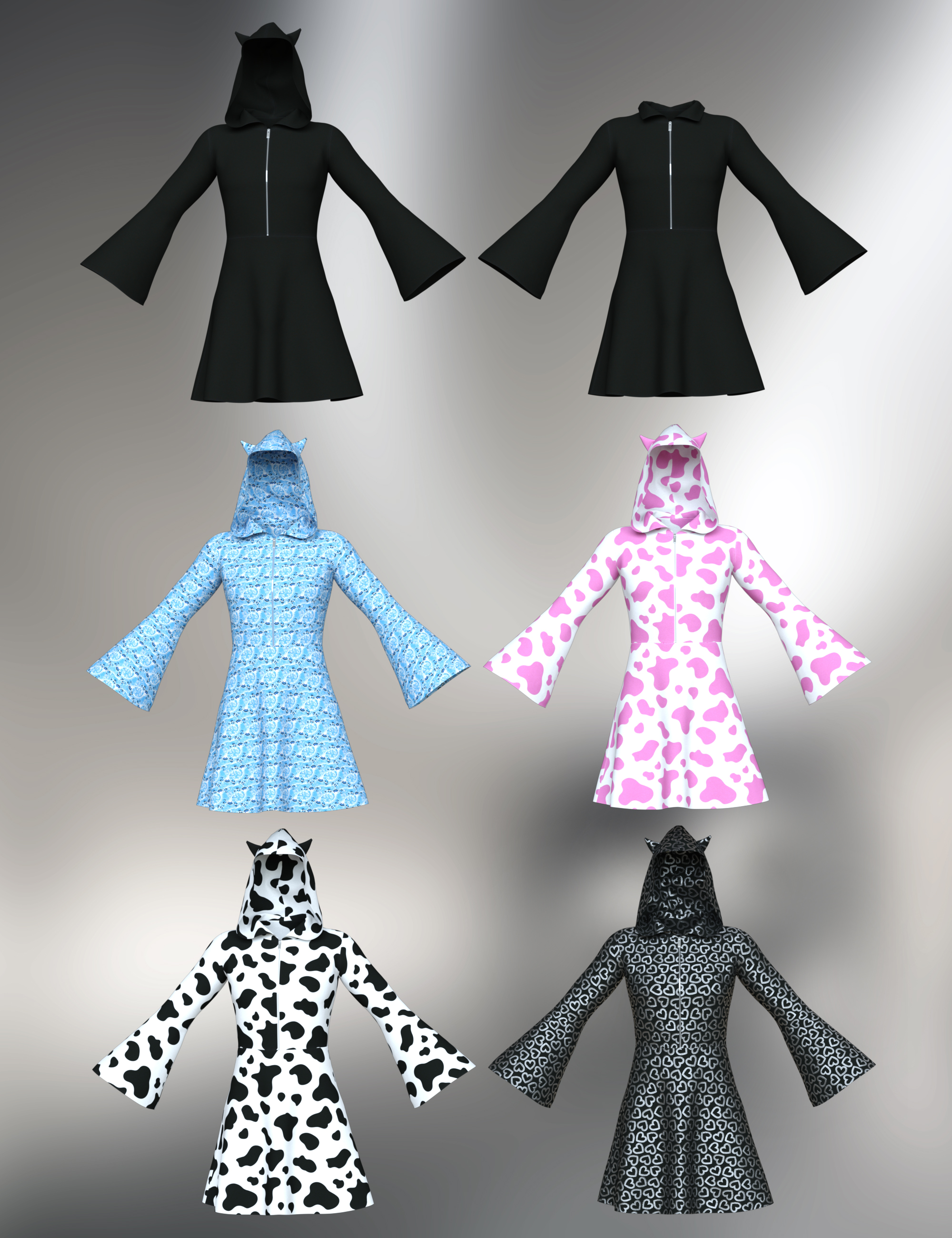 dForce Vo Nanaya Clothes for Genesis 9 | Daz 3D