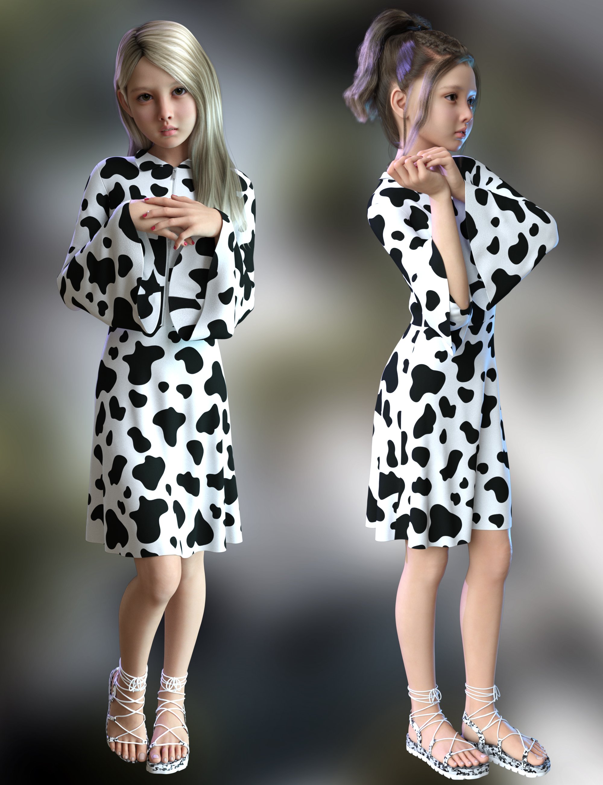 dForce Vo Nanaya Clothes for Genesis 9 | Daz 3D