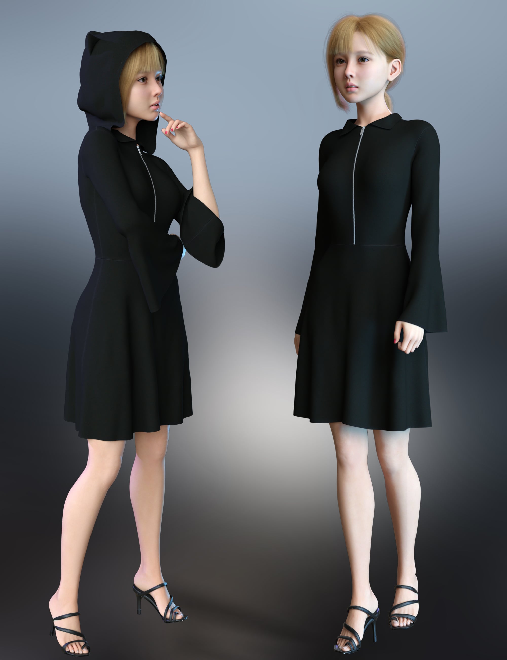 dForce Vo Nanaya Clothes for Genesis 9 | Daz 3D