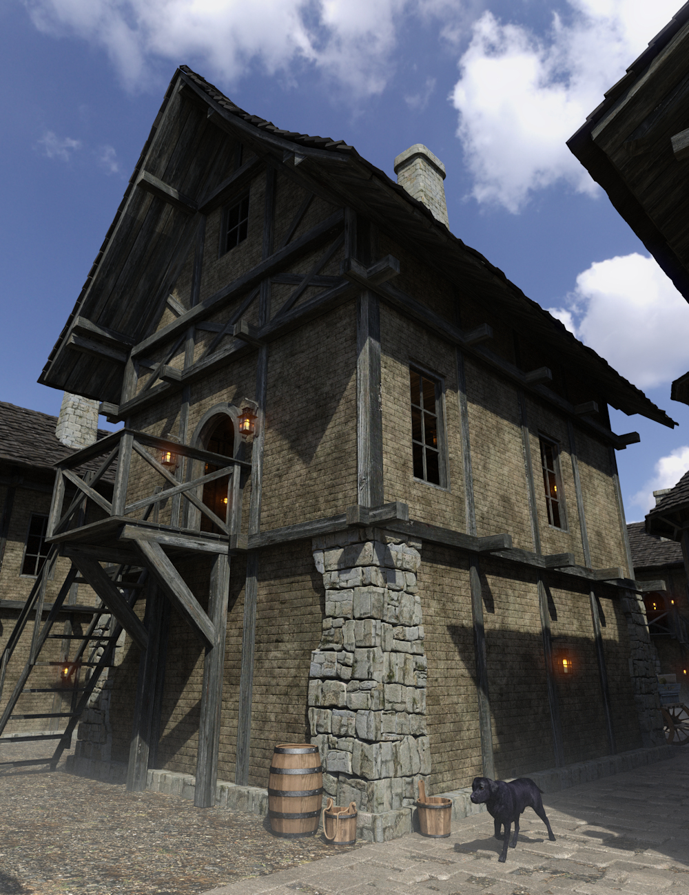 Medieval City Buildings 1 | Daz 3D