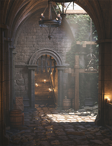 Dark Corridor | Daz 3D