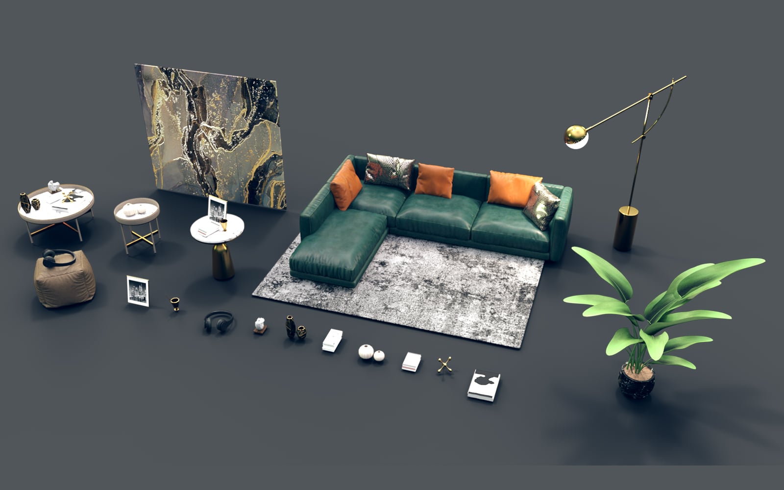 Fancy Furniture Set 04 | Daz 3D