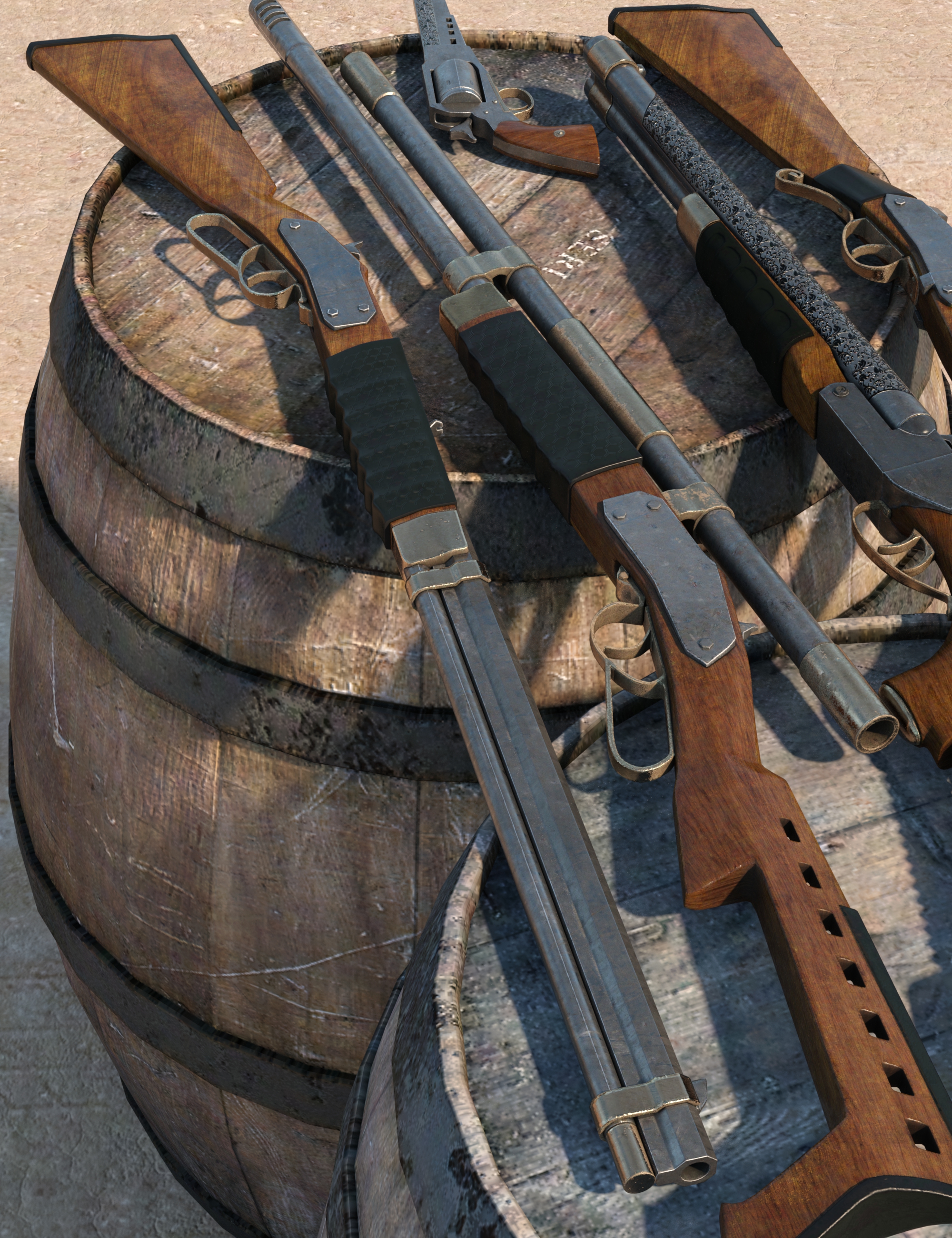 Hendershot Weapons Collection | Daz 3D