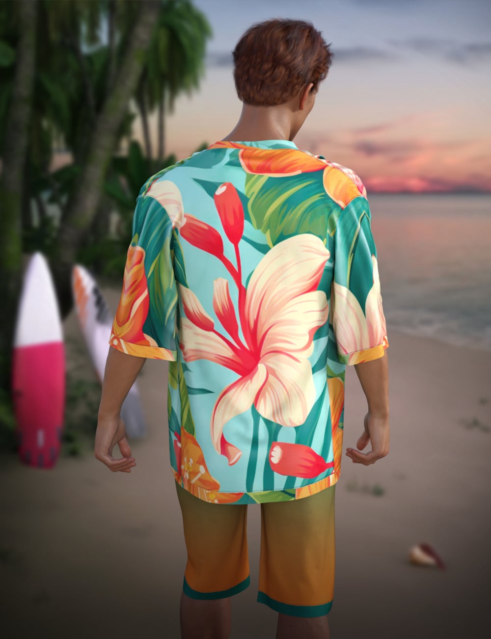 dForce Cool Sun for Genesis 9 and 8 Male | Daz 3D