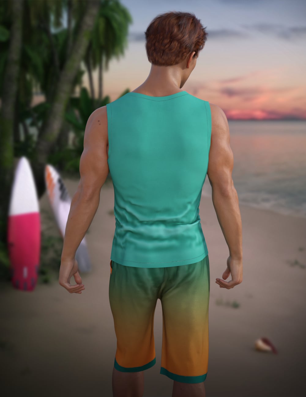 dForce Cool Sun for Genesis 9 and 8 Male | Daz 3D