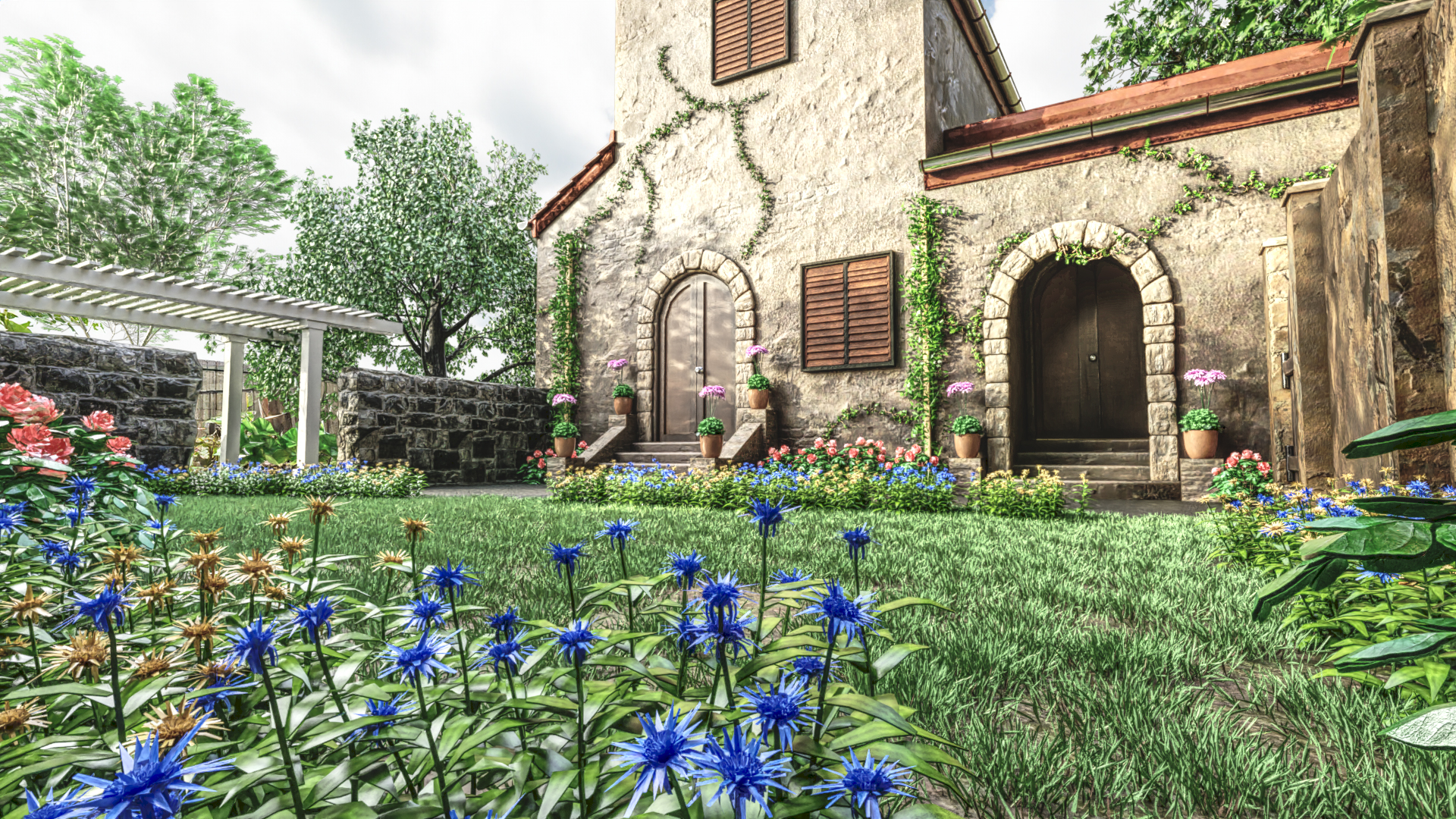 Mediterranean Backyard | Daz 3D