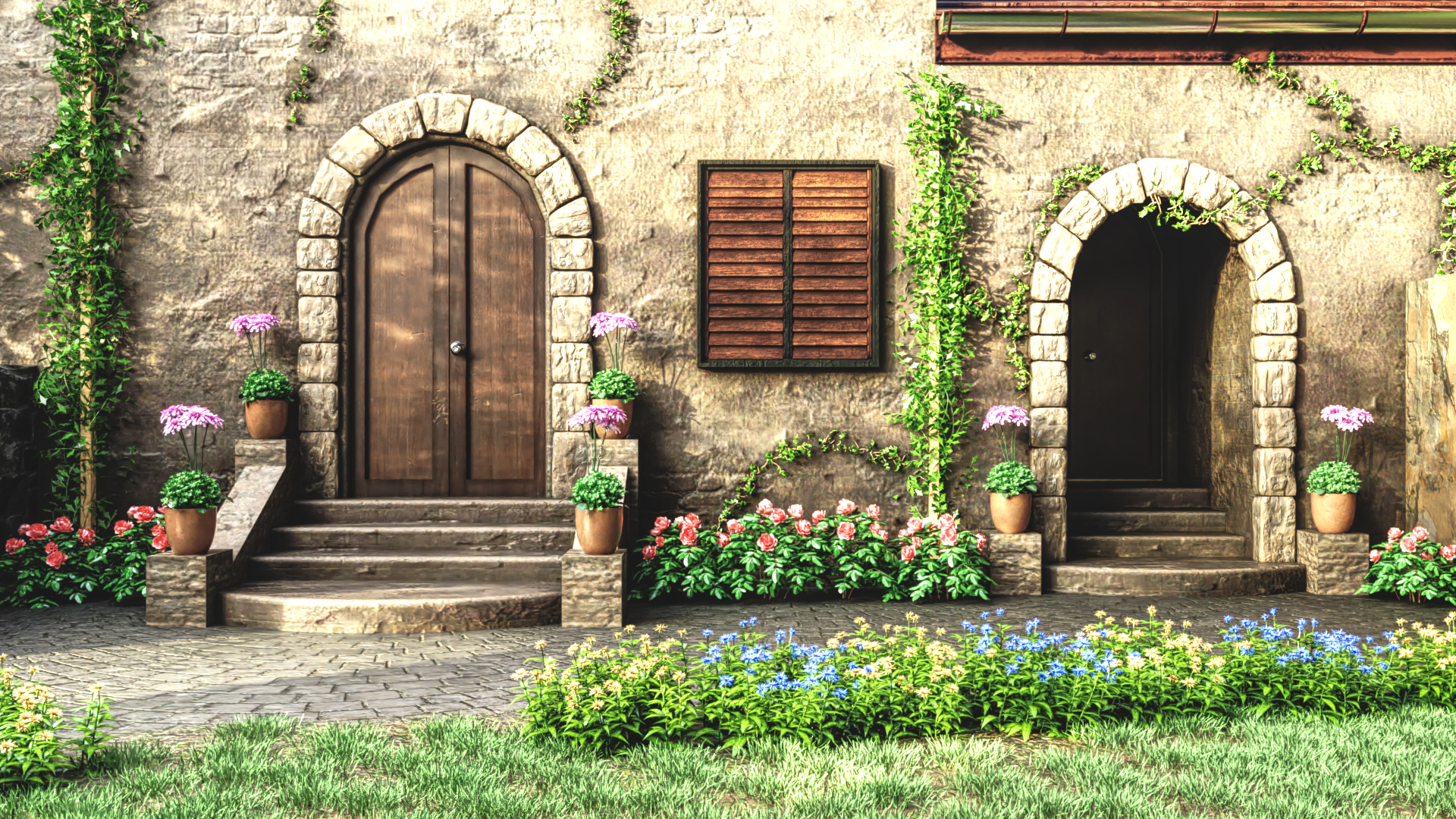 Mediterranean Backyard | Daz 3D