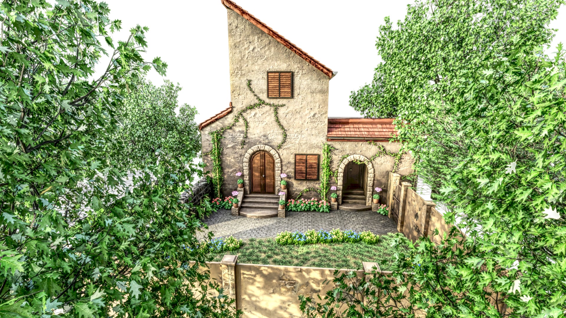 Mediterranean Backyard | Daz 3D