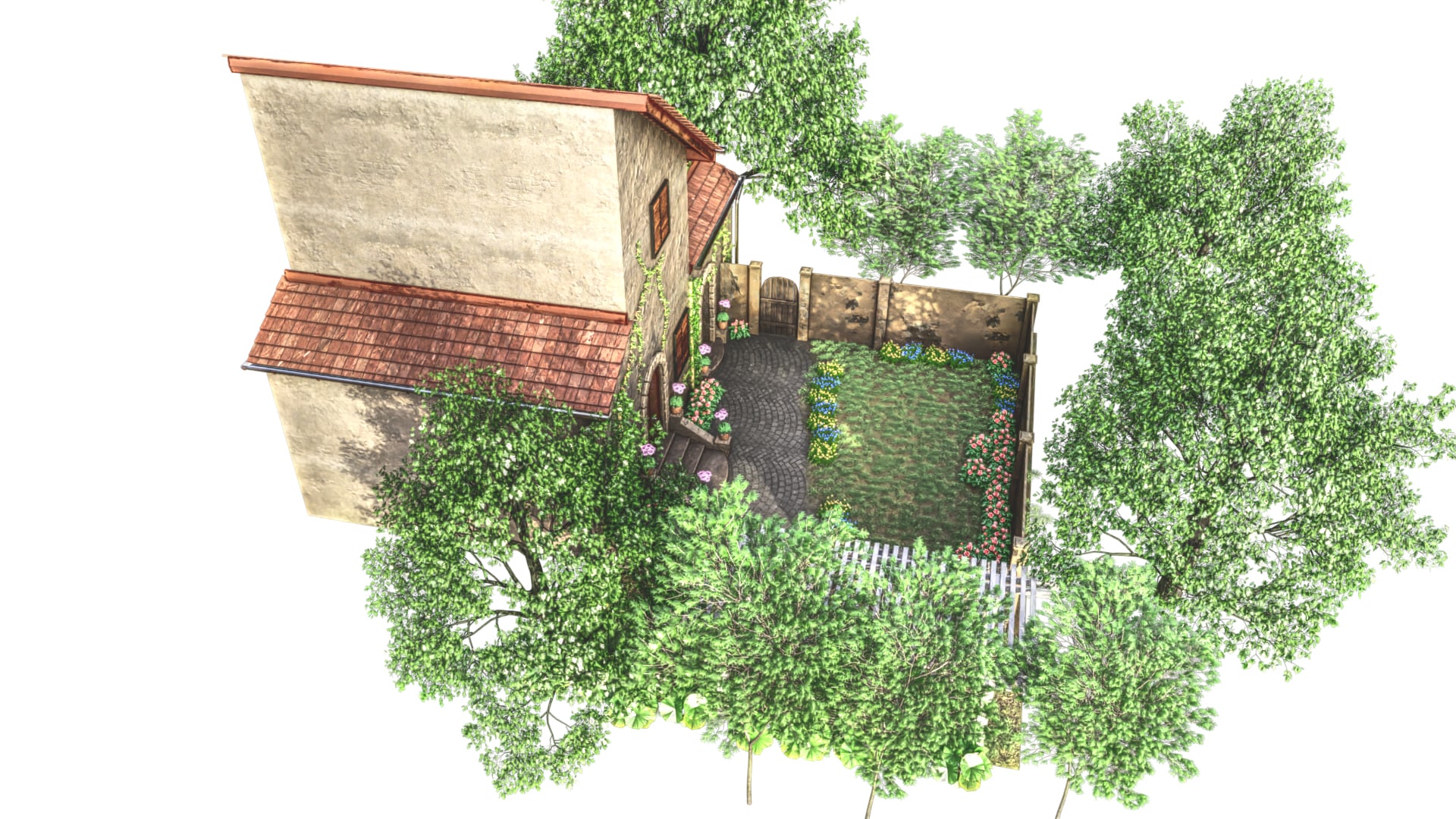 Mediterranean Backyard | Daz 3D