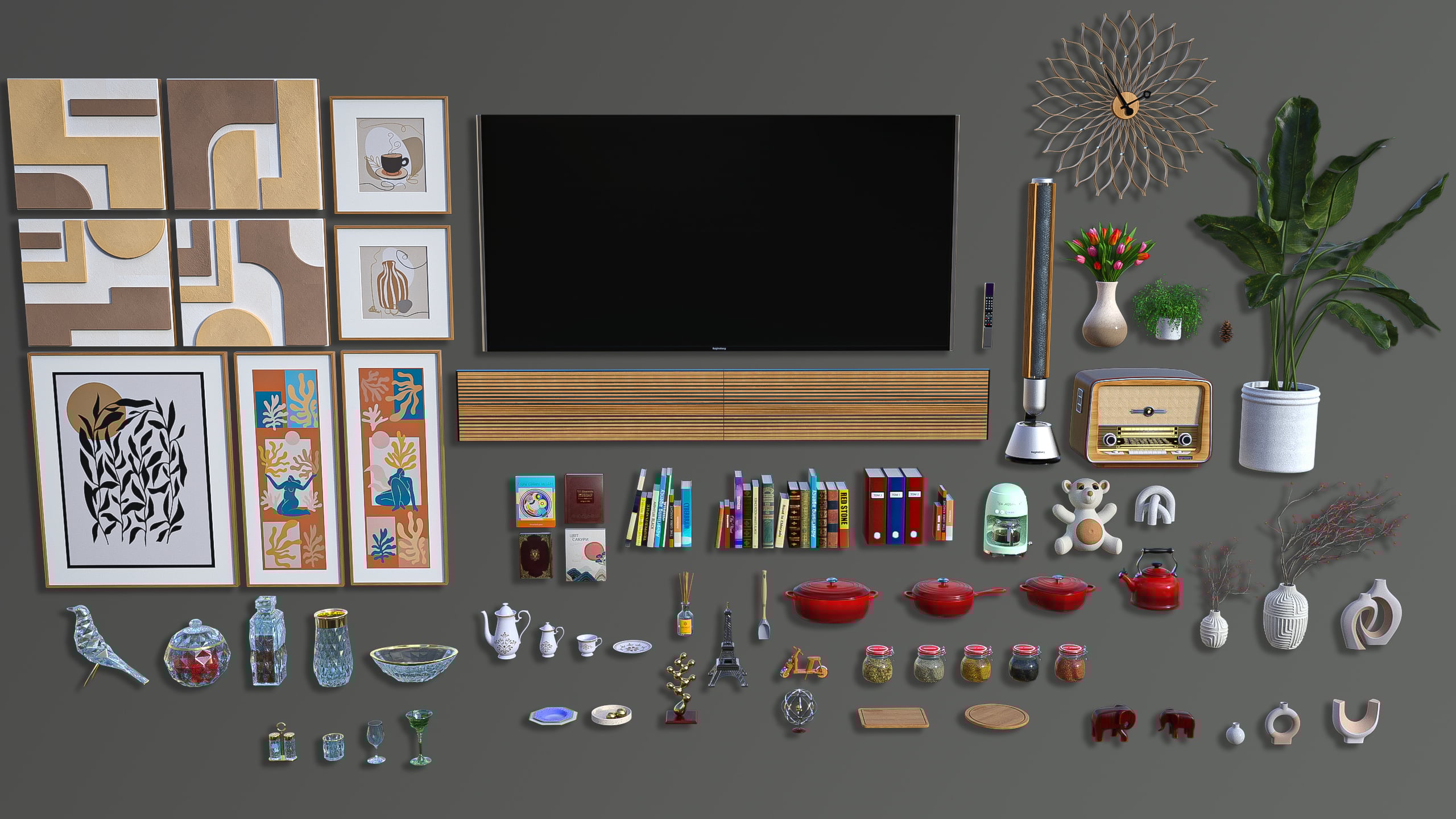 PT Modern Apartment Props | Daz 3D
