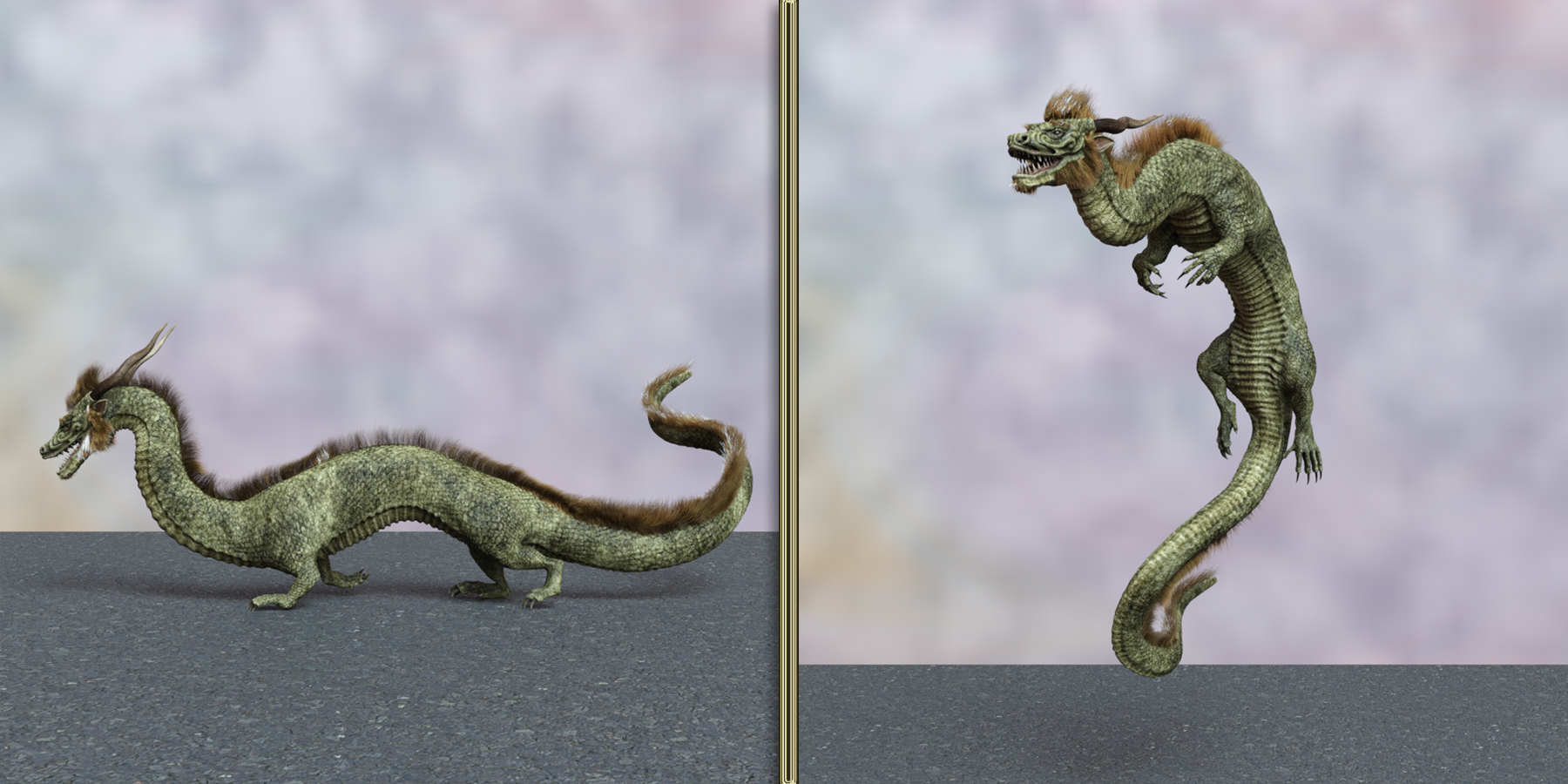 Asian Delight Poses for RA Royal Eastern Dragon 2 | Daz 3D