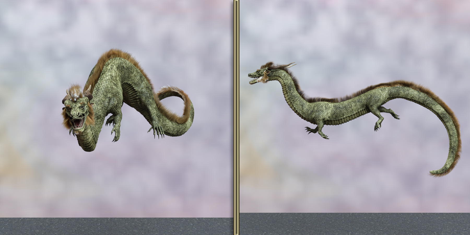 Asian Delight Poses for RA Royal Eastern Dragon 2 | Daz 3D