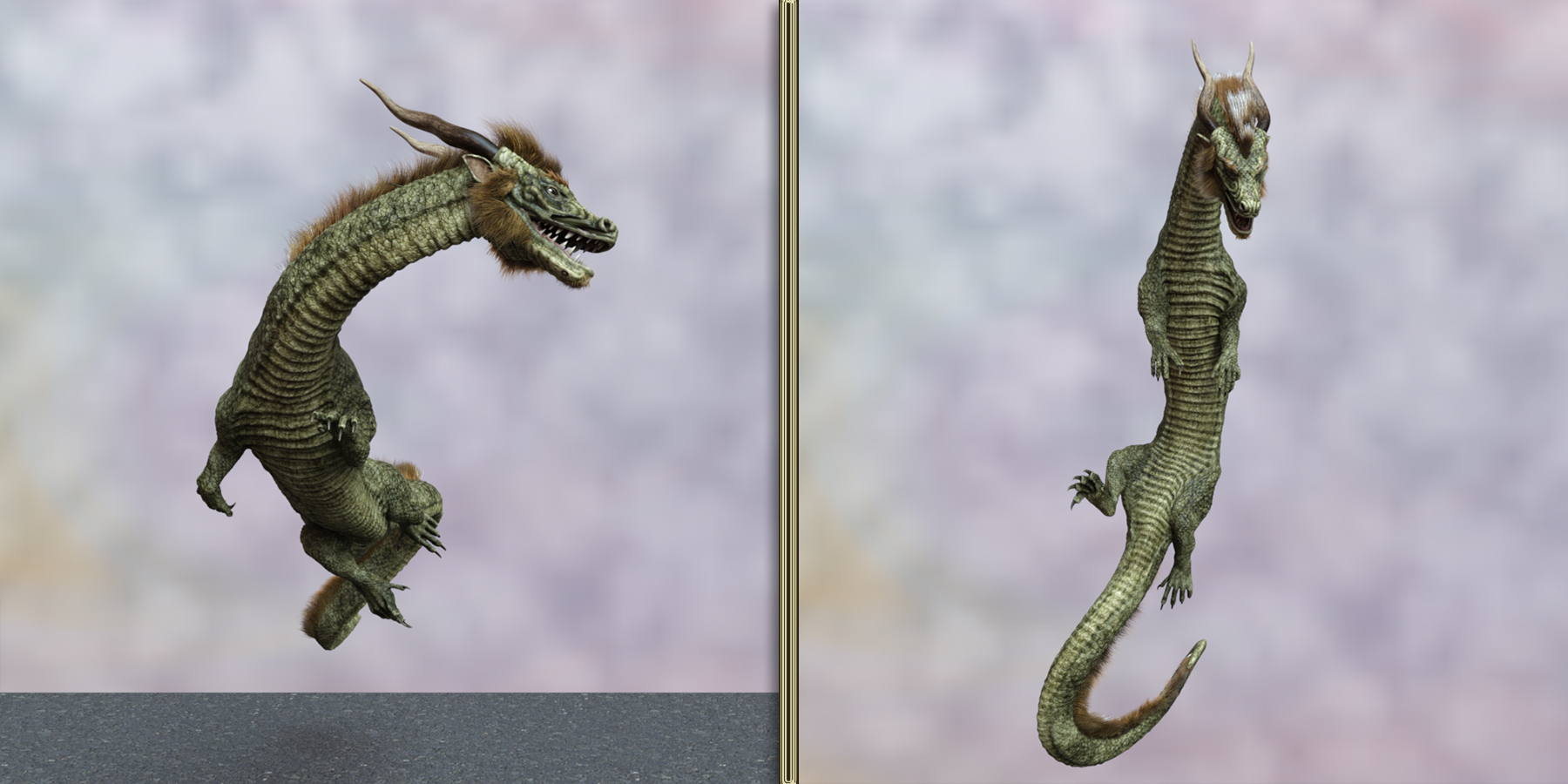 Asian Delight Poses for RA Royal Eastern Dragon 2 | Daz 3D