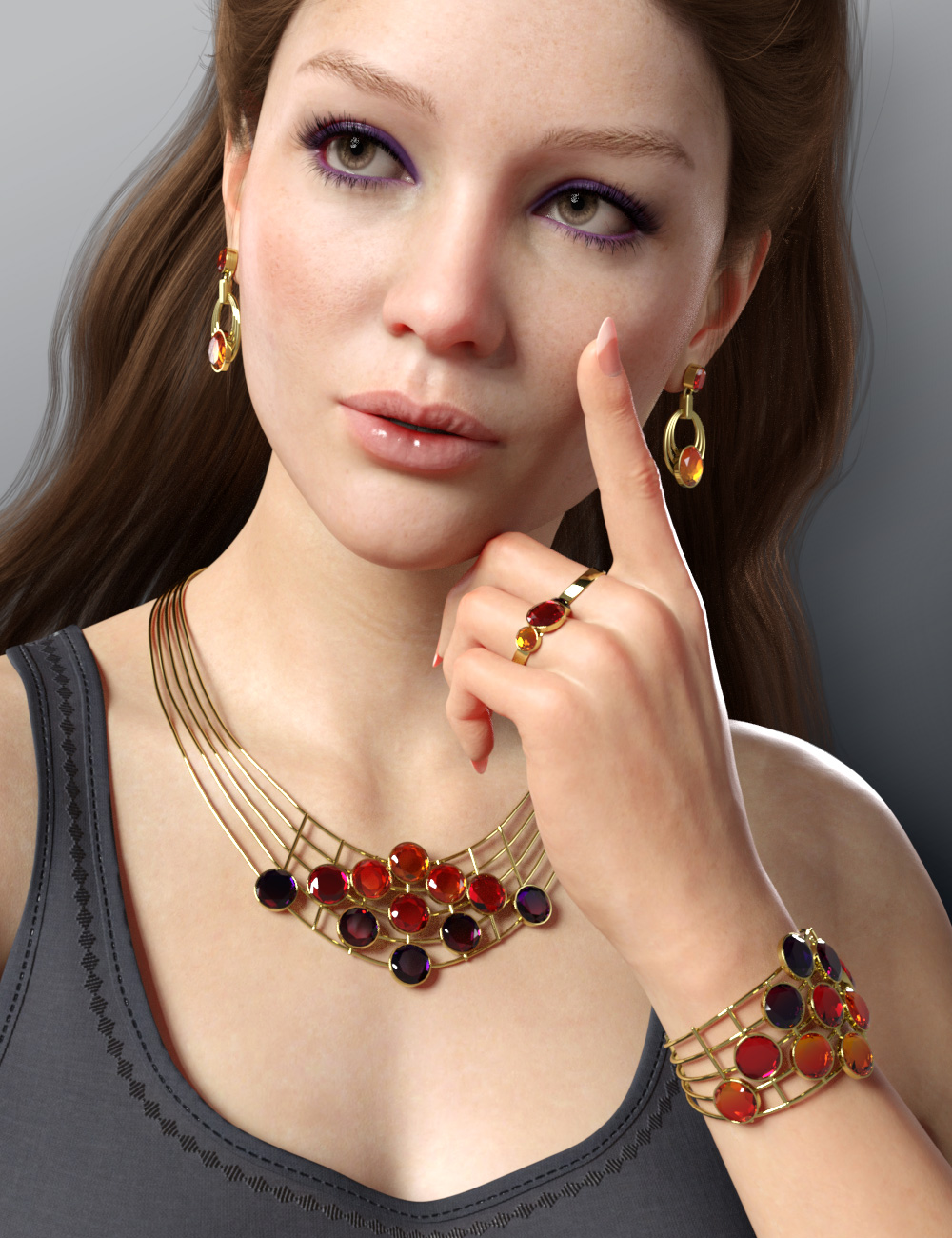 Maxi Bling Jewelry for Genesis 9 | Daz 3D