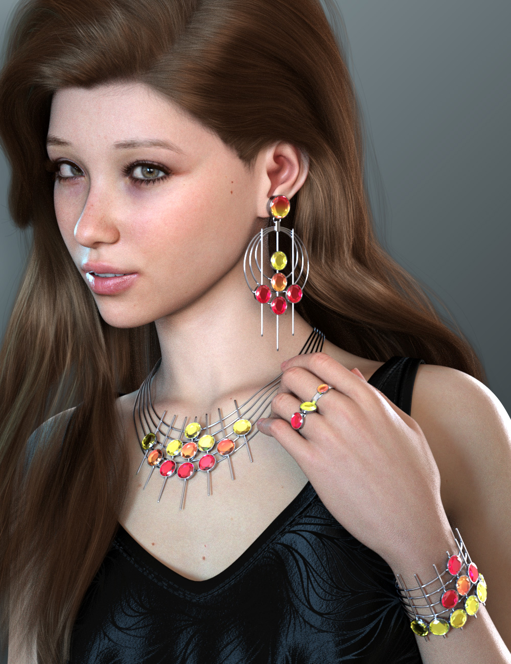 Maxi Bling Jewelry for Genesis 9 | Daz 3D