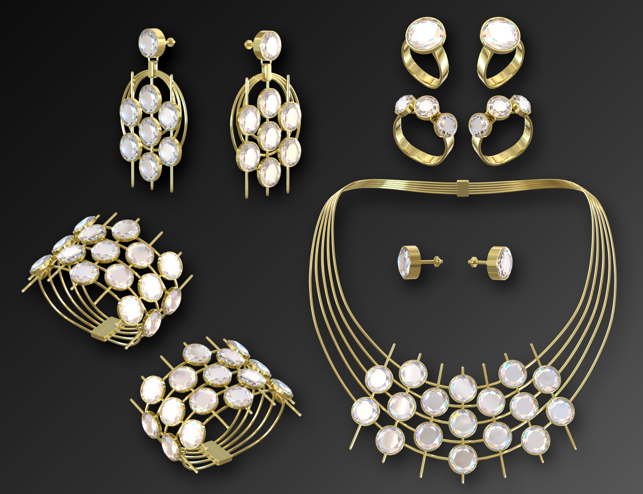 Maxi Bling Jewelry for Genesis 9 | Daz 3D