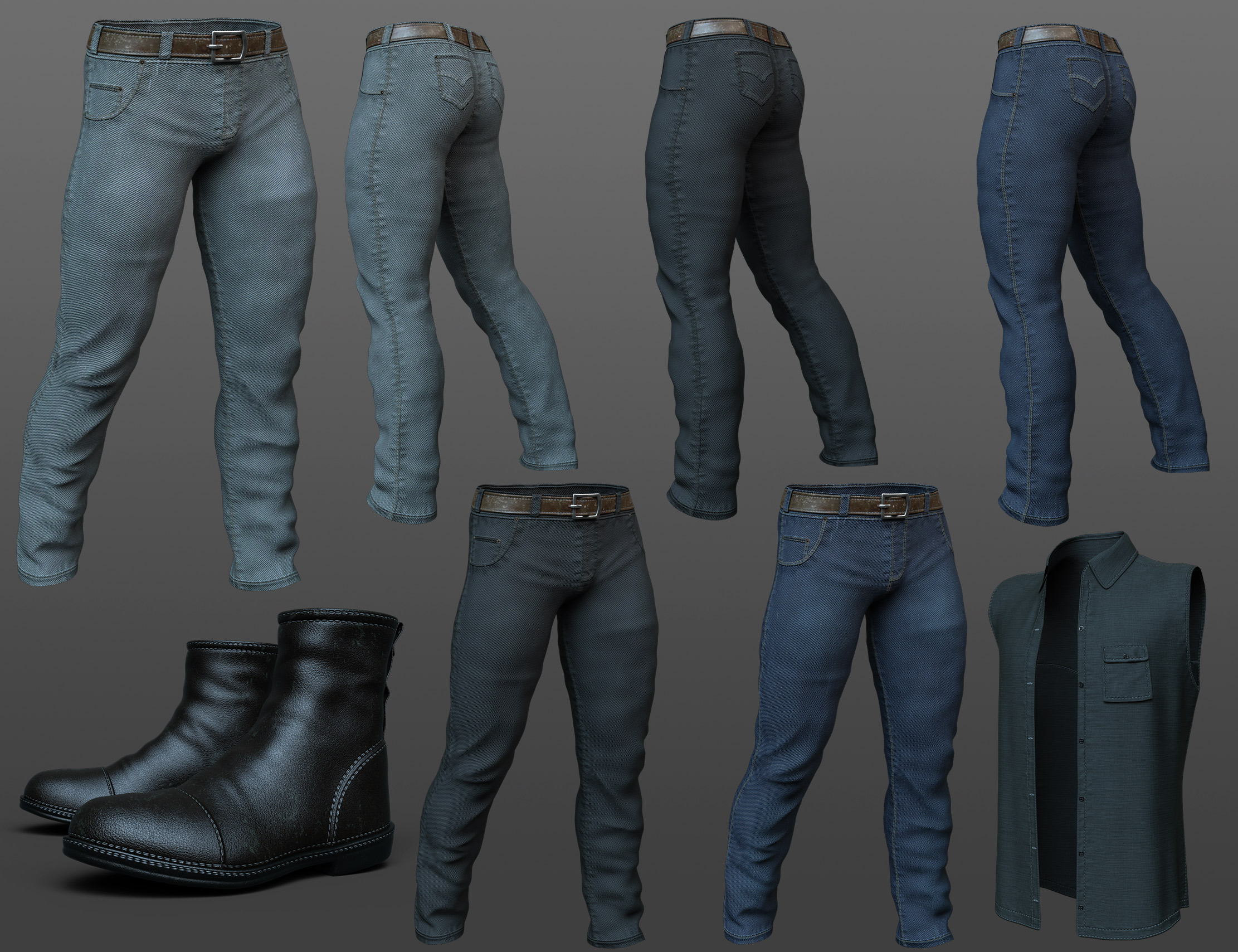 dforce Street Outfit for Genesis 9, 8.1 and 8 Male | Daz 3D