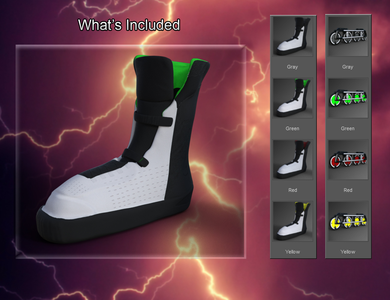 Blade - Inline Skates for Genesis 8 Male and Female | Daz 3D