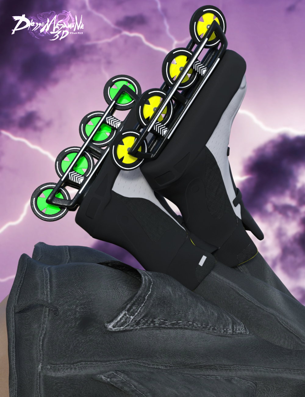 Blade - Inline Skates for Genesis 8 Male and Female | Daz 3D