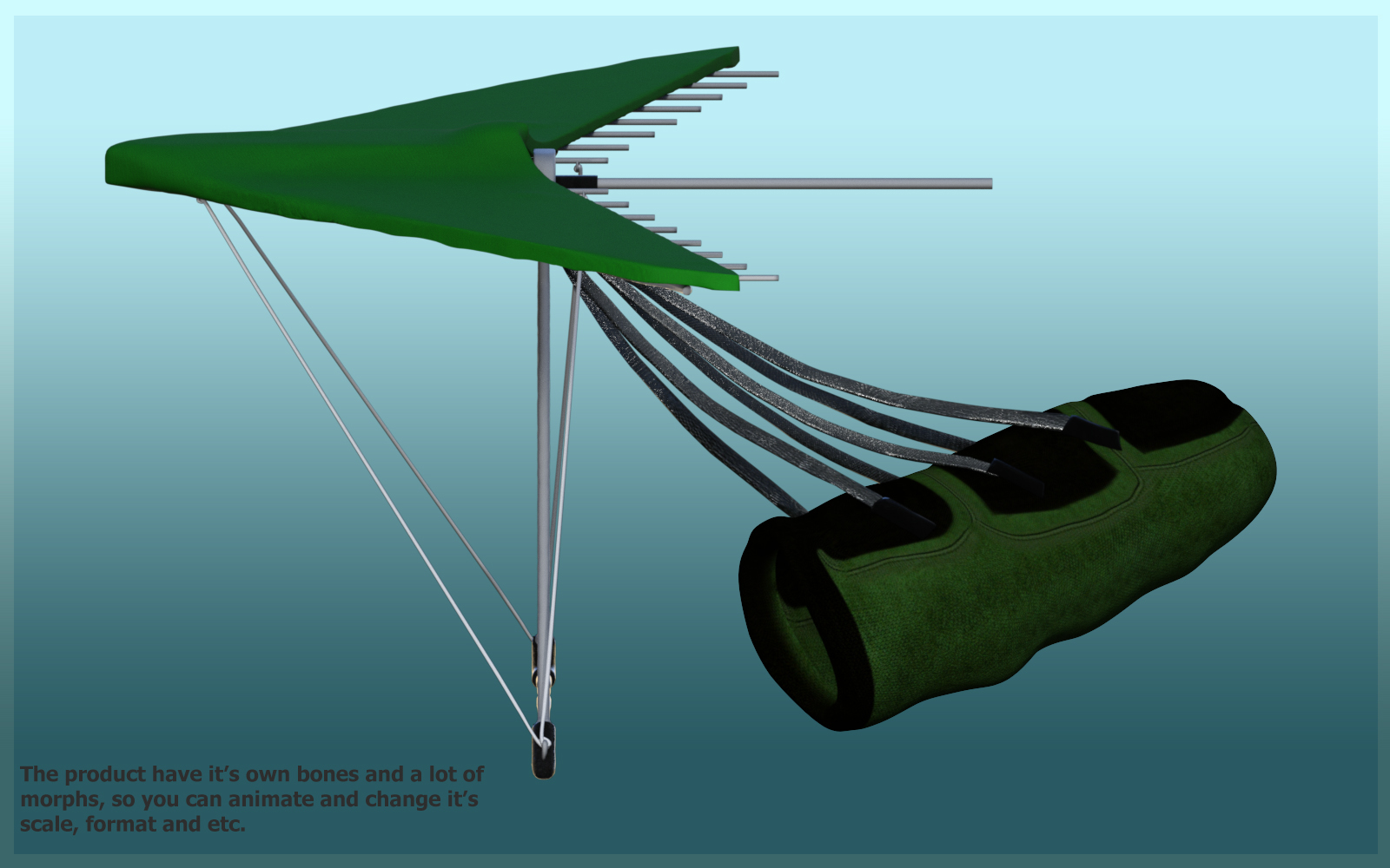 GS Hang glider for Daz Studio | Daz 3D